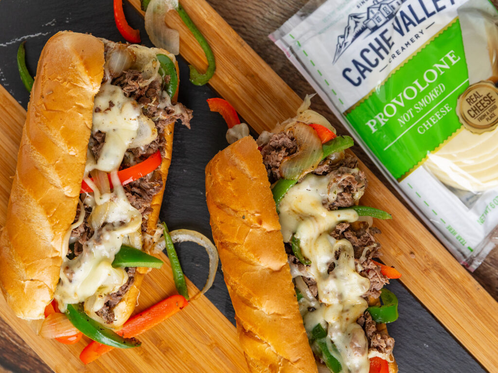 Easy Philly Cheesesteak Sandwiches - Cache Valley Creamery